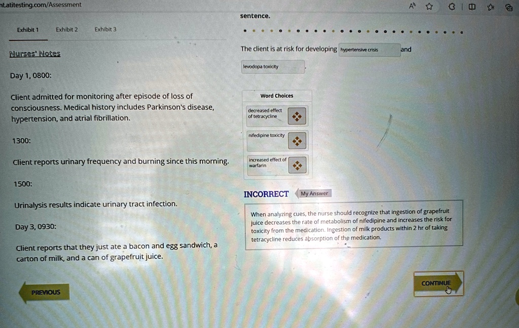 [GET ANSWER] nurses notes day 1 0800 client admitted for monitoring ...