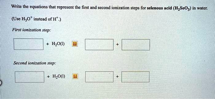 SOLVED: Write the equations that represent the first and second ...