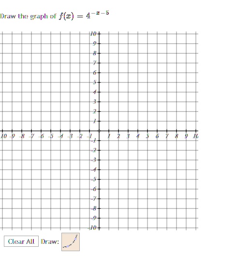 SOLVED: Draw the graph of f(x) = 4. Draw: Clear SOLVED: Draw the graph of f(x) = 4. Draw: Clear