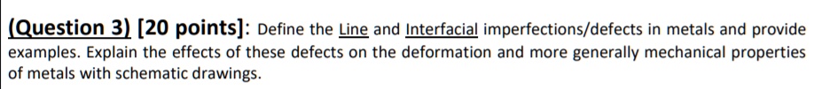 question 3 20 points define the line and interfacial ...
