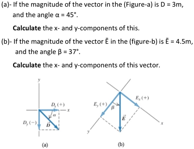 SOLVED:(a)- If the magnitude of the vector in the (Figure-a) is D = 3m ...