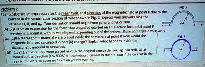 SOLVED: Problem 2a: Derive an expression for the magnitude and ...