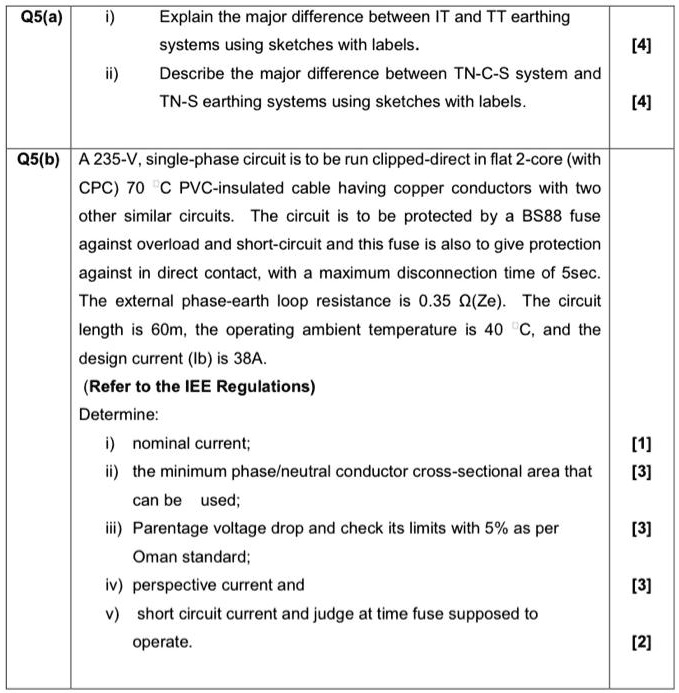 SOLVED: Q5(a) i) Explain the major difference between IT and TT ...