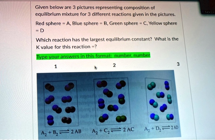 given below are 3 pictures representing composition of equilibrium ...