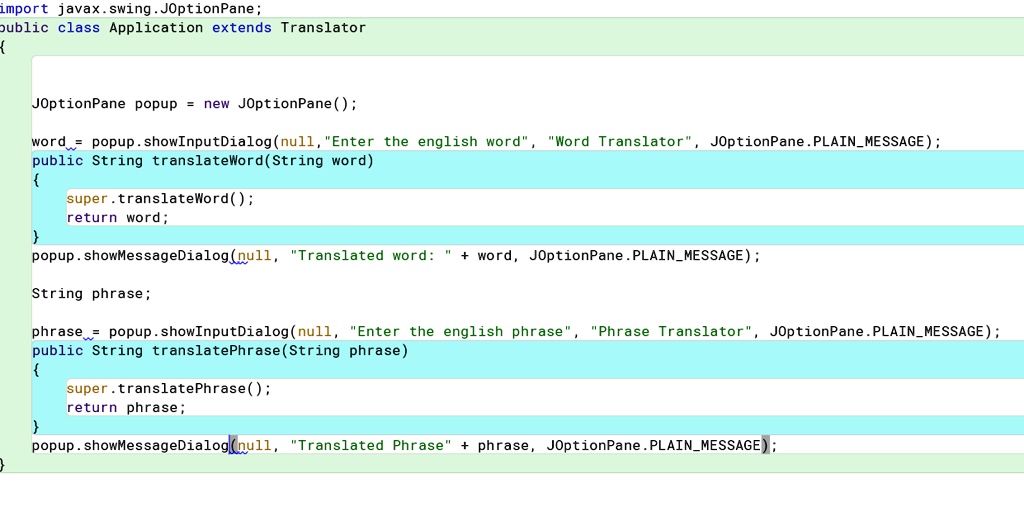 Solved Texts What Is Causing The Error When Trying To Call The Super Method Import Javax