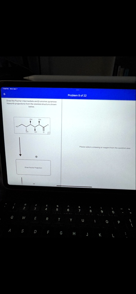 draw the fischer intermediate and b anomer pyranose haworth projections ...