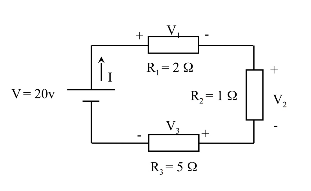 SOLVED: a- Find the total resistance. b- Calculate the current I. c ...