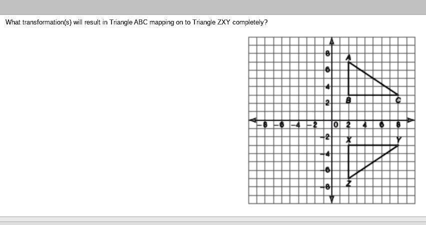 SOLVED: A) Translation across the y-axis B) Reflection across the y-axis C) Translation across ...
