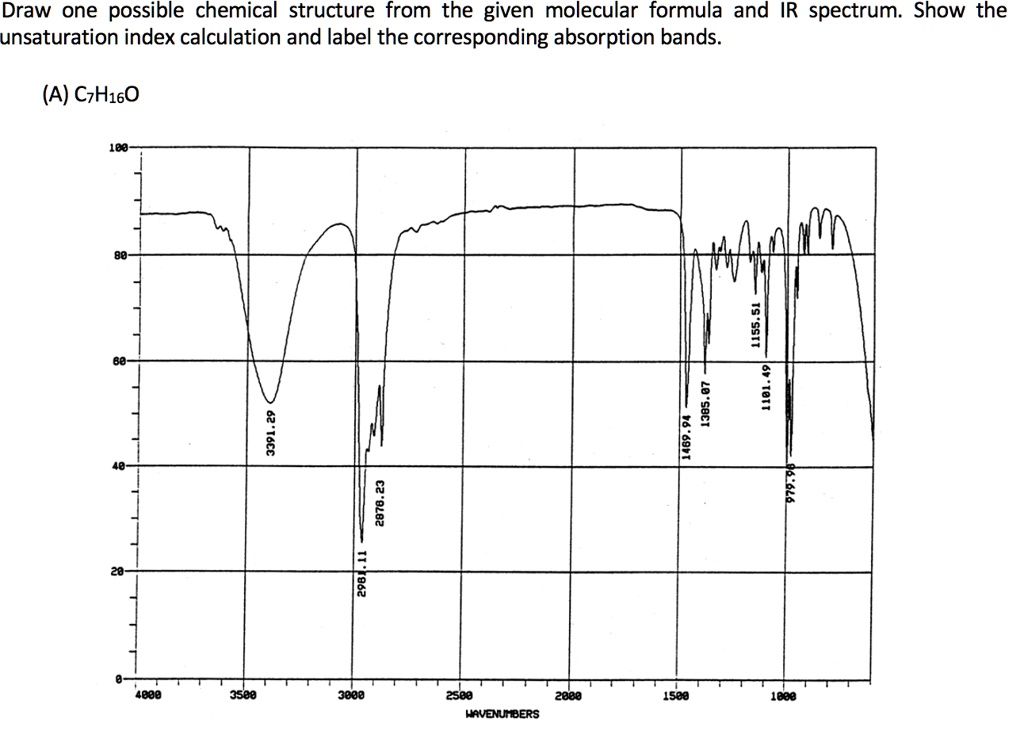 SOLVED: Draw one possible chemical structure from the given molecular ...