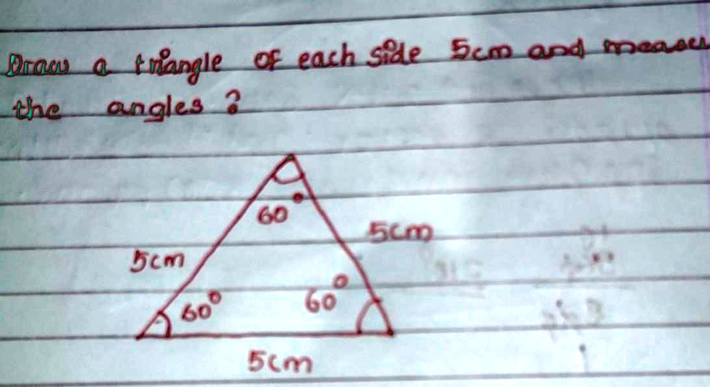 draw a triangle of each side 5 cm and measure the angles 33426