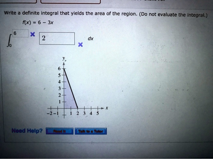 SOLVED: Write a definite integral that yields the area of the region. (Do not evaluate the ...