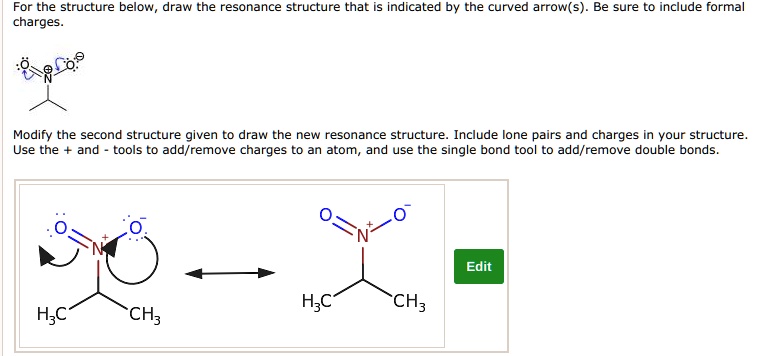 SOLVED: For the structure below draw the resonance structure that ... SOLVED: For the structure below draw the resonance structure that ...
