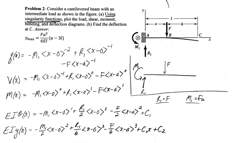 SOLVED: Please set boundary conditions and solve for C1 in the last equation. Problem 2 ...