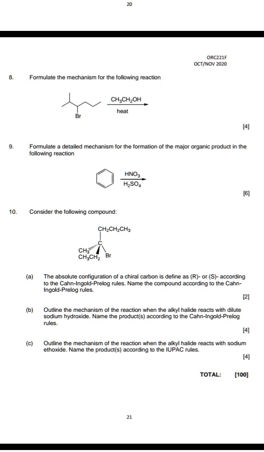 SOLVED: Text: ORCZZIE OCINOV 1010 Formulate the mechanism for the ... SOLVED: Text: ORCZZIE OCINOV 1010 Formulate the mechanism for the ...