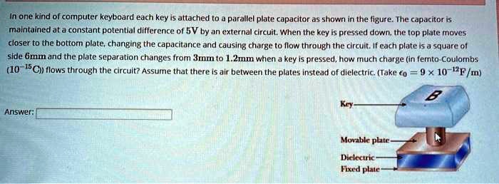 SOLVED: In one kind of computer keyboard, each key is attached to a ...
