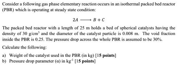 SOLVED: Consider the following gas-phase elementary reaction that ...