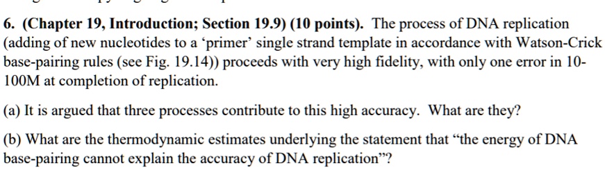 chapter 19 introduction section 199 10 points the process of dna ...