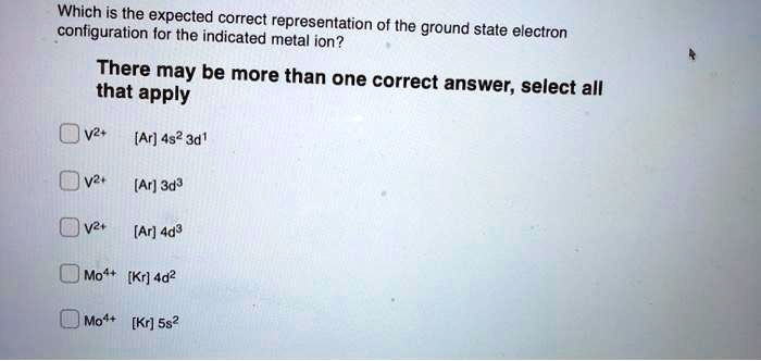 SOLVED: Which is the expected correct configuration lor the ...
