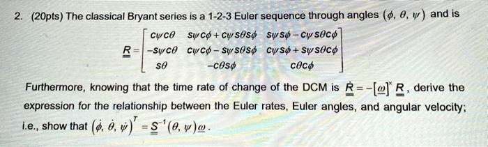 2. (20pts) The classical Bryant series is a 1-2-3 Euler sequence ...