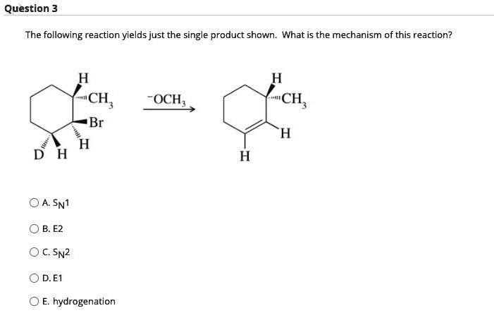 SOLVED: The following reaction yields just the single product shown ...