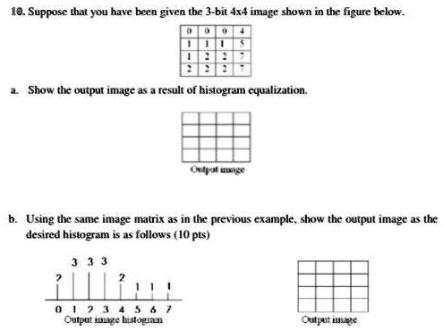 10. Suppose that you have been given the 3-bit 4x4 image shown in the ...