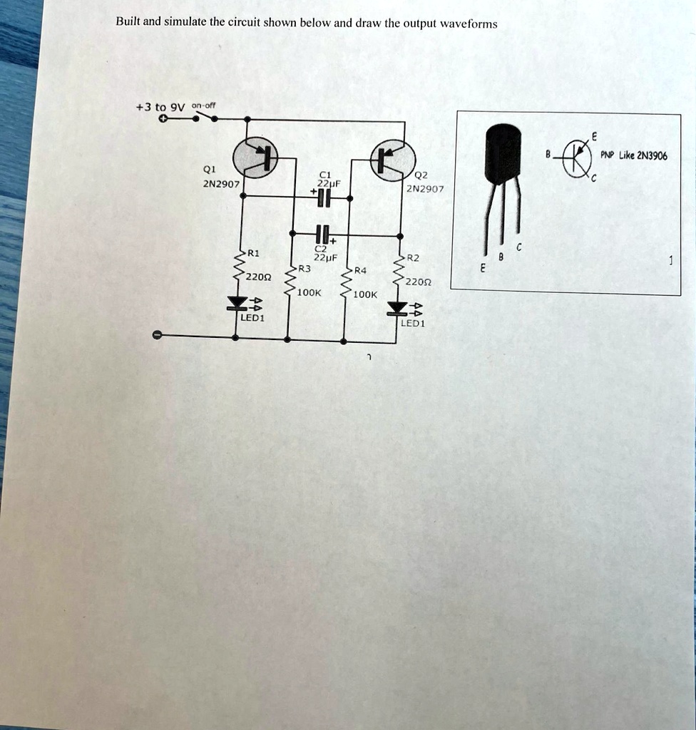 SOLVED: Built and simulate the circuit shown below and draw the output ... SOLVED: Built and simulate the circuit shown below and draw the output ...