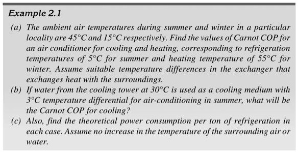 example 21 a the ambient air temperatures during summer and winter in ...