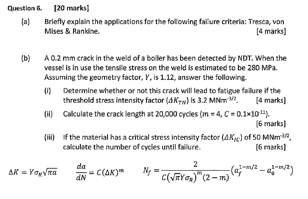 SOLVED: Question 6. [20 marks] (a) Briefly explain the applications for ...