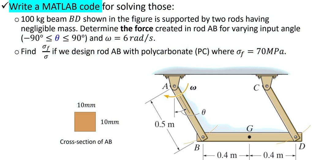 Solved Matlab Code Write A Matlab Code For Solving The 8559