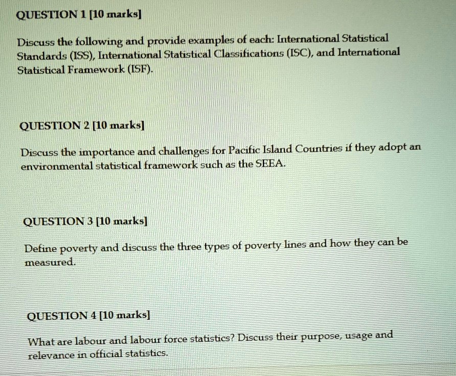 SOLVED: QUESTION [10 marks] Discuss the following and provide examples ...