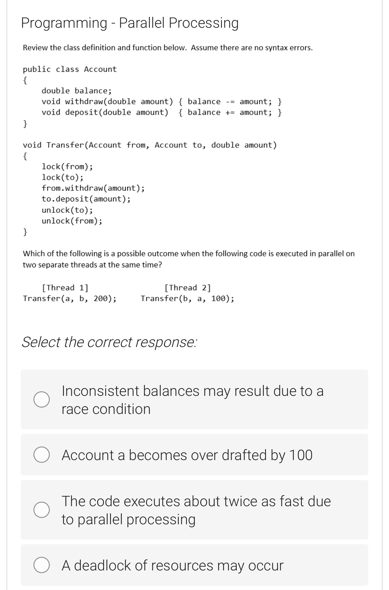 Solved Programming Parallel Processing Review The Class Definition And Function Below Assume 0451