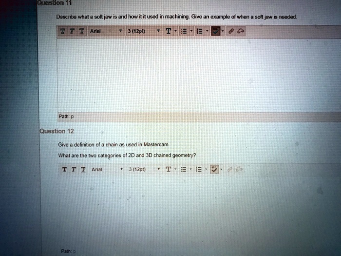 SOLVED: Describe what a soft jaw is and how it is used in machining ...