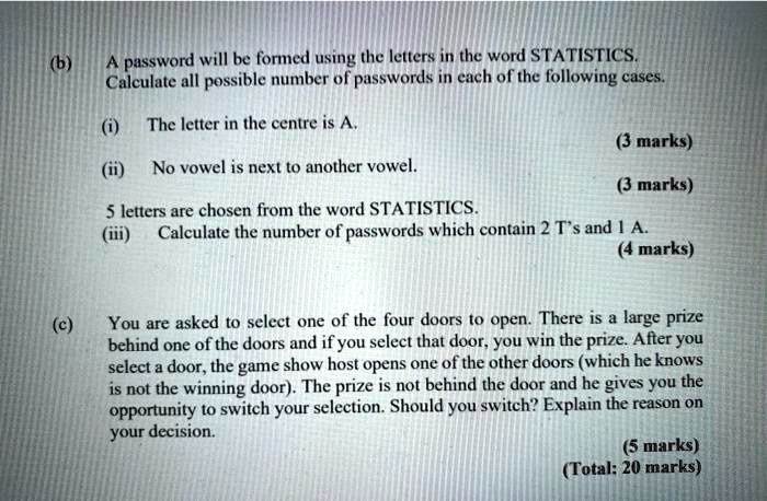 [GET ANSWER] password will be formed using the lelters in the word ...
