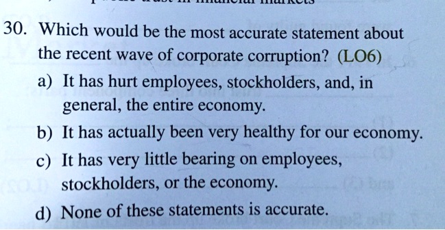 30. Which would be the most accurate statement about the recent wave of ...