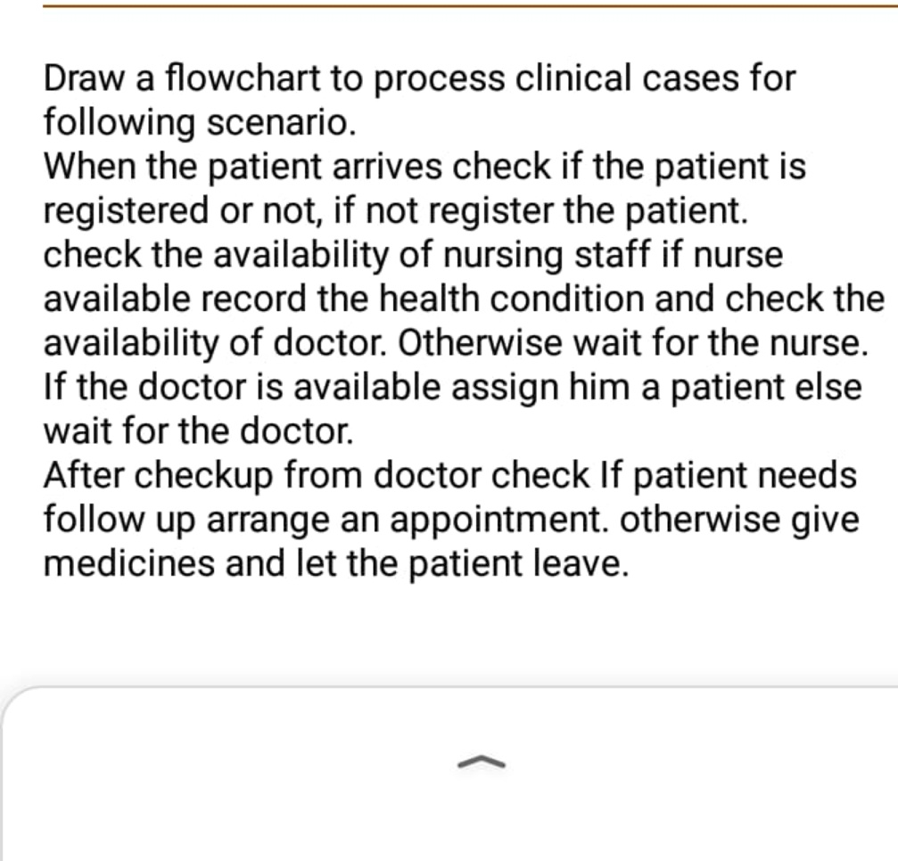 Draw a flowchart to process clinical cases for following scenario. When ...
