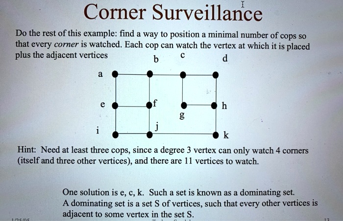 corner surveillance do the rest of this example find a way position ...