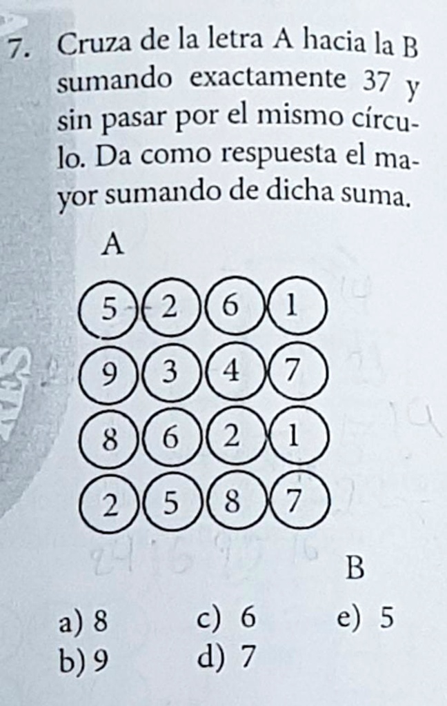 ayuda porfavor no respondas si no sabes 7 cruza de la letra a hacia la ...