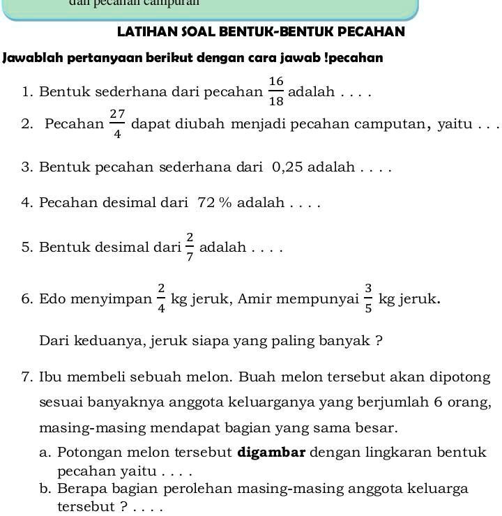 SOLVED: kakak tolong bantu aq matematikaku Uall pecaiah LATIHAN SOAL ... SOLVED: kakak tolong bantu aq matematikaku Uall pecaiah LATIHAN SOAL ...