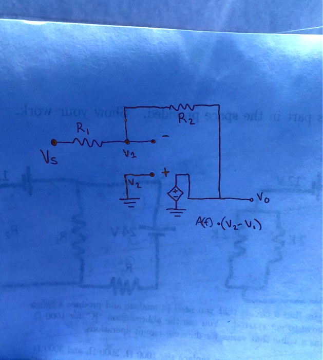 SOLVED: a) Derive a voltage gain Av = Vo/VI for an inverting amplifier assuming Ri = infinity ...