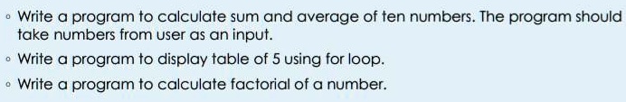 Solved Write The Programs Using For Loop Write A Program To Calculate