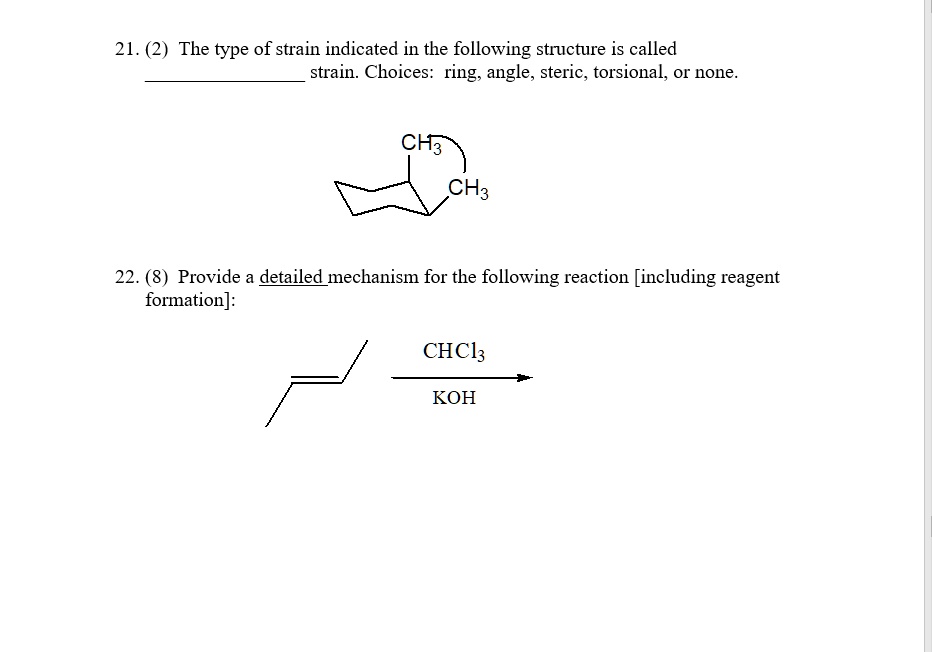VIDEO solution: 21. (2) The type of strain indicated in the following ...