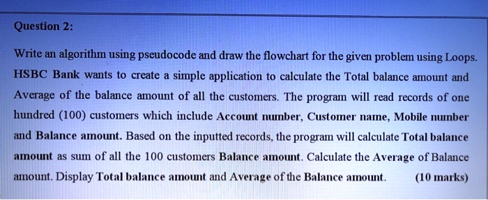 Solved Write An Algorithm Using Pseudocode And Draw The Flowchart For The Given Problem Using 5558