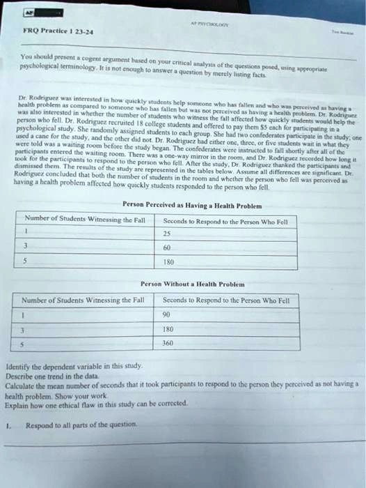 frq practice 1 23 24 1 you should present a cogent argument based on ...
