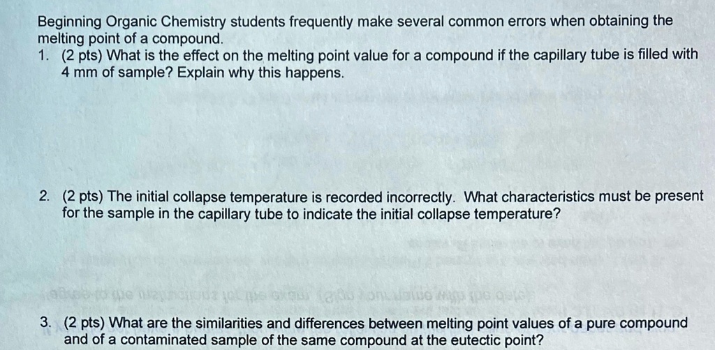 SOLVED: 'Beginning Organic Chemistry students frequently make several ...