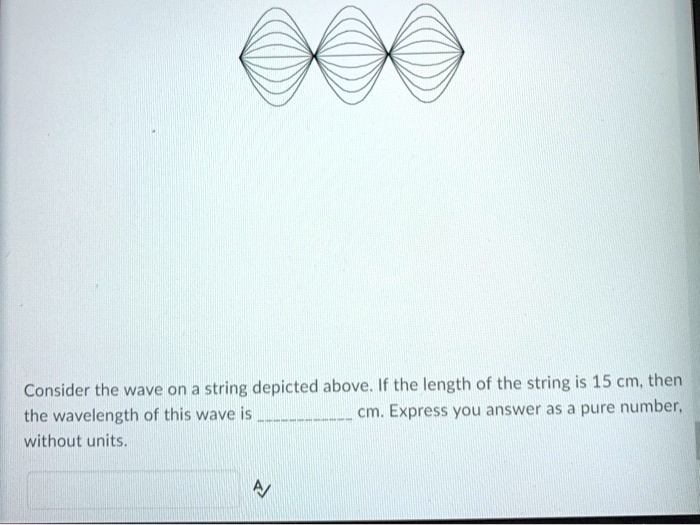consider the wave on string depicted above if the length of the string ...