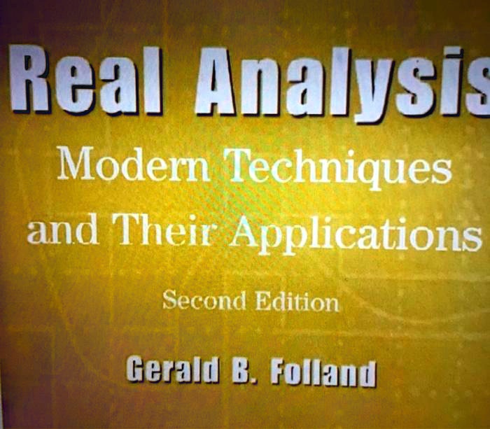 real analysis modern techniques and their applications second edition gerald b folland 86974