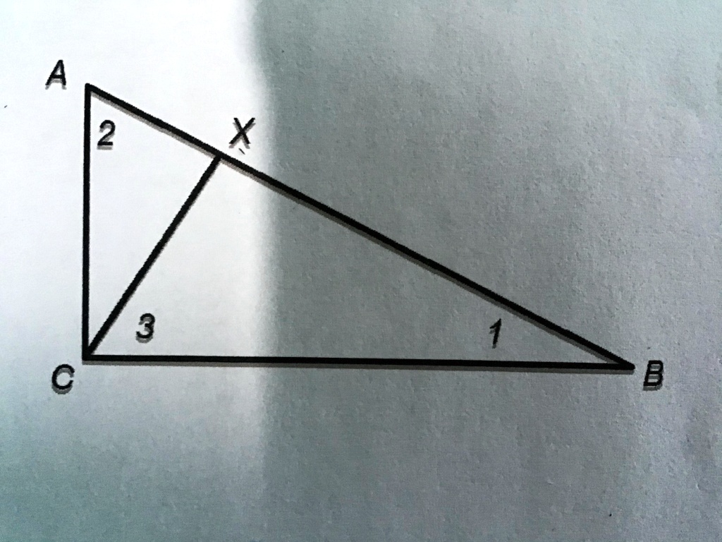 SOLVED: 'Given ac is perpendicular to cb and cx is perpendicular to ab ...