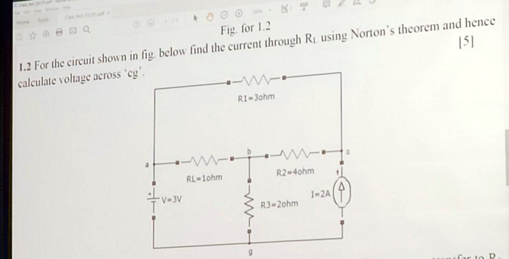 Solved Find The Current Through R1