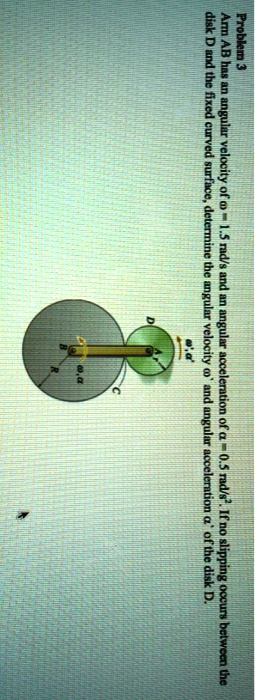 Problem3 A Disk D And The Fixed Curved Surfacedetermine The Angular Velocity And Angular