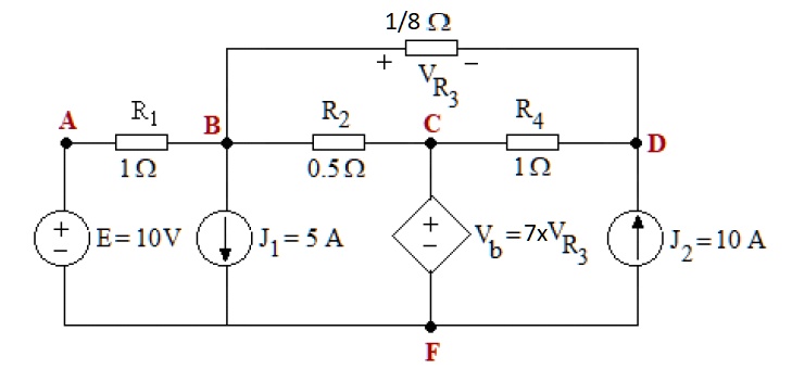 SOLVED: Text: Following table; a) Use Node voltage method (Node analysis) Obtain circuit ...